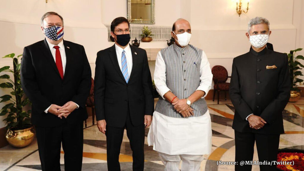 India-US Sign BECA At The Third 2+2 Ministerial Dialogue in Delhi ...
