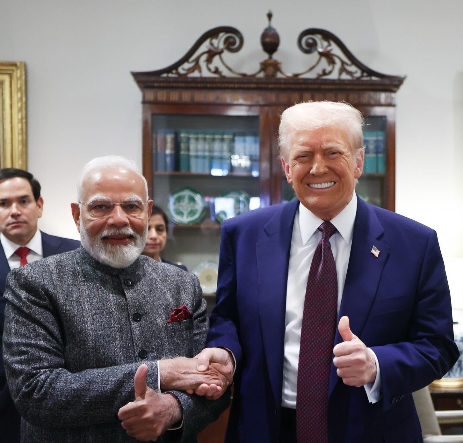 Prime Minister Narendra Modi meets President Donald Trump | Diplomacy ...